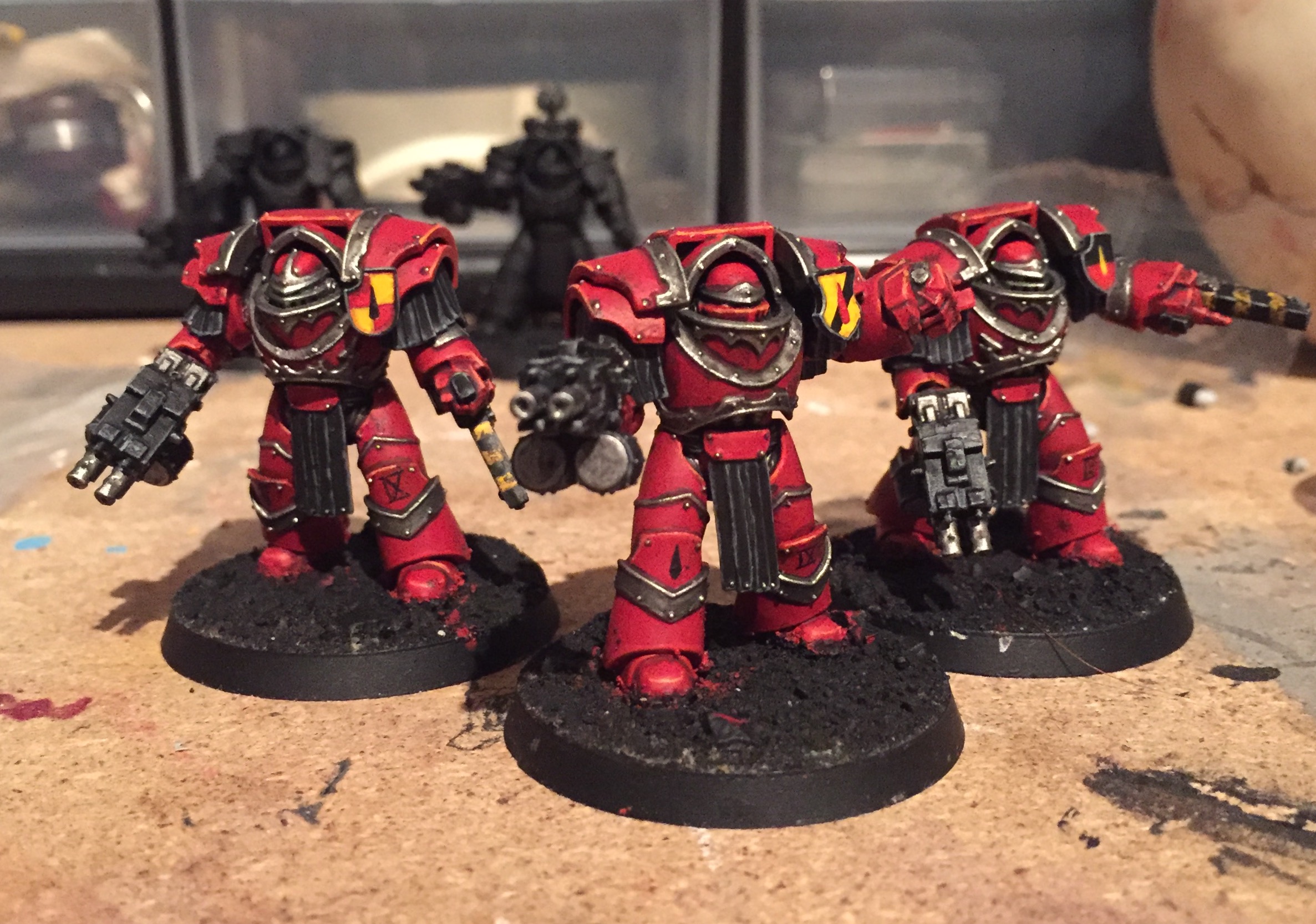 WIP – Blood Angels Cataphractii Terminators | Heresy & Heroes